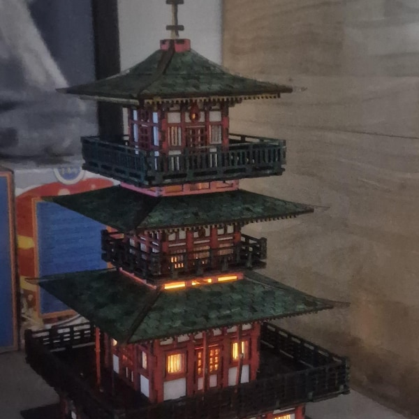 Japanese Temple Pagoda Laser Cut Model (SVG DXF Digital Download) - Etsy