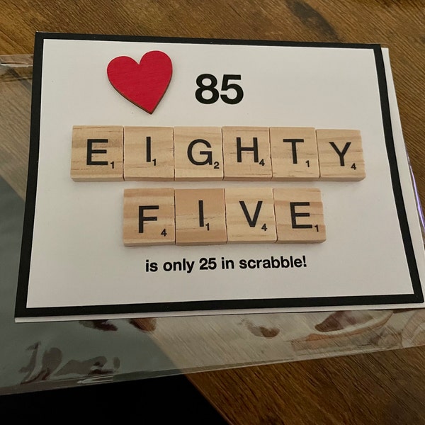 85 Scrabble Birthday - Etsy
