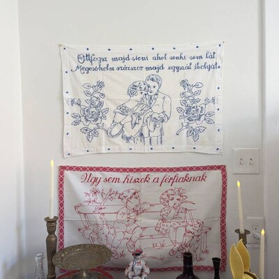 Hungarian Embroidered Centerpiece Hand Embroidered Table - Etsy