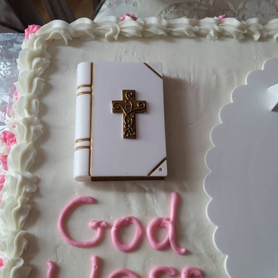 Bible Cake Decoration / Bible Favor Box / First Communion / Bible Cake ...