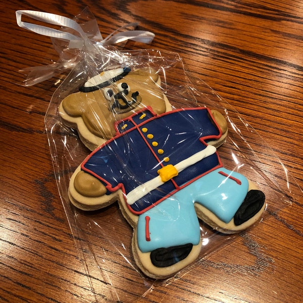 Teddy Bear Marine Cookie | Cookies for Marine Corps | Cookies for ...