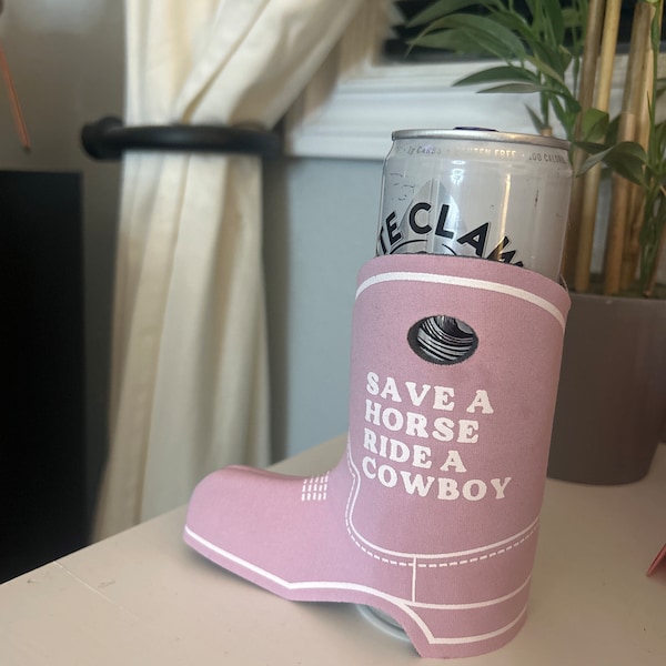 COWGIRL BOOT Can Cooler, Last Rodeo, Bachelorette Party Favors, Bride ...