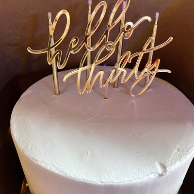 HELLO SUNSHINE Cake Topper Choose Your Material - Etsy