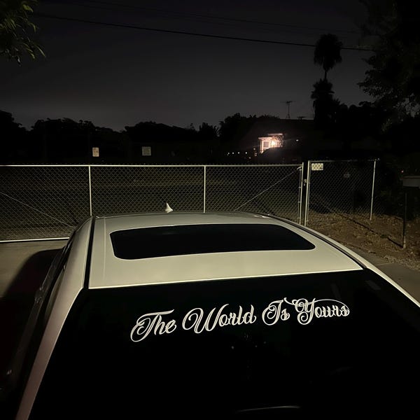 Lady Driven Window Decal | Windshield Banner | Car Sticker | Custom Car ...