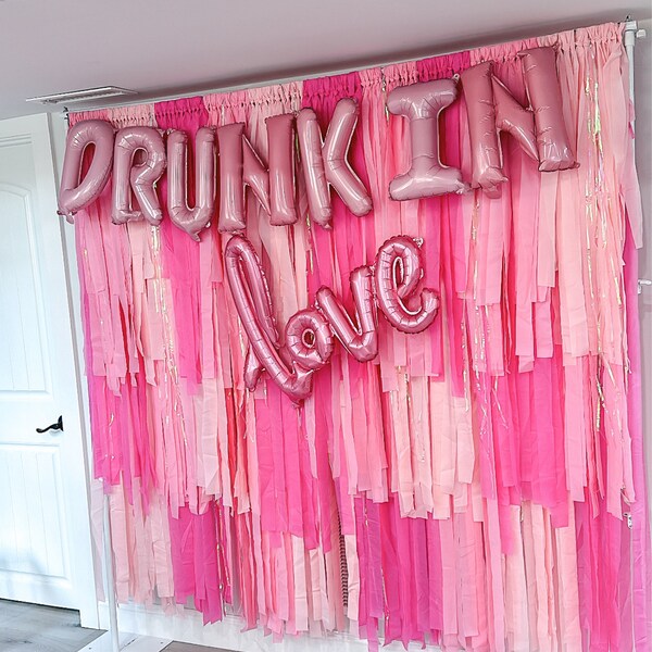 Pink Party Backdrop/bridal Shower Party Backdrop/pink Lover Backdrop ...