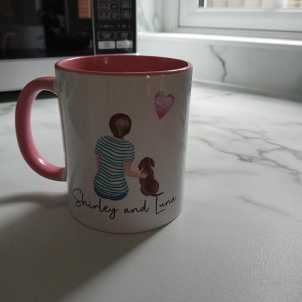 Pretty Bat Mug Personalised With Name and Initial. Cute Bat Cup, Bat ...