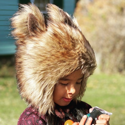 Furry Wild Thing Hat Horn Fur Hat Monster Creature Hat - Etsy