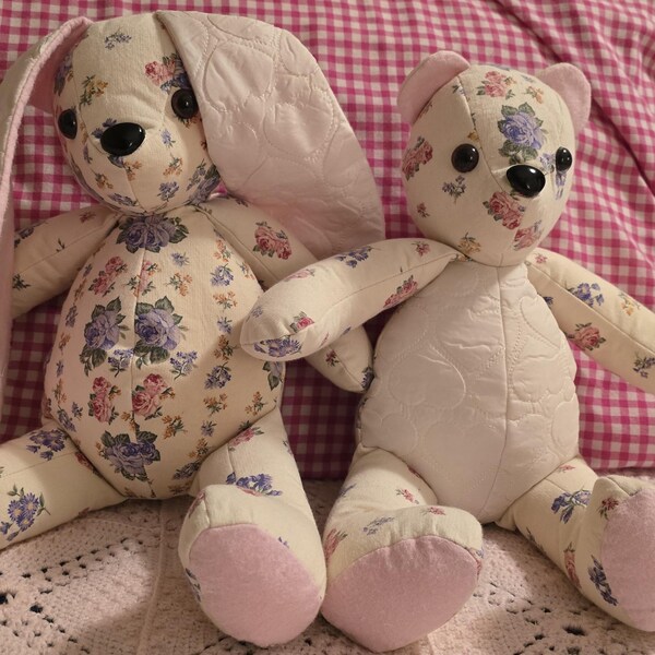 Bunny Sewing Pattern Fluffy Bunny Pattern Keepsake Rabbit Sewing ...