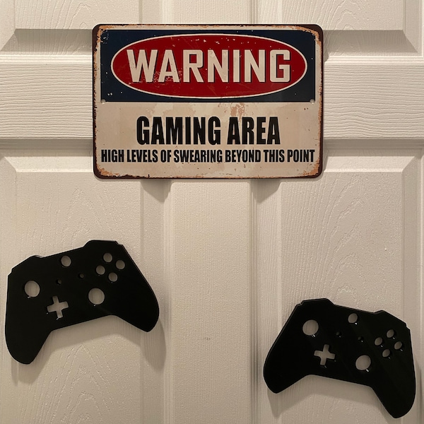 Xbox Controller Wall Art (video Game Logo, Videogame, Man Cave, Game Room, Wall Art, Decor ...