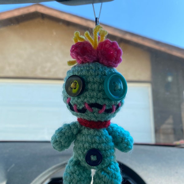 Mini Scrump Doll, Lilo and Stitch Amigurumi, Keychain Zipper Charm - Etsy