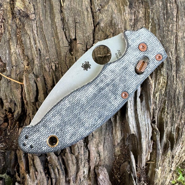 Natural Micarta Scales for Spyderco Manix 2 - Etsy