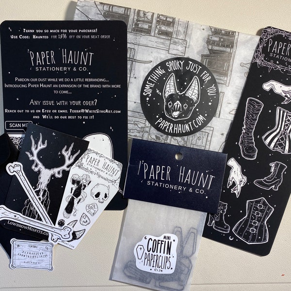 Coffin Paperclips, Spooky Cute, Goth - Etsy