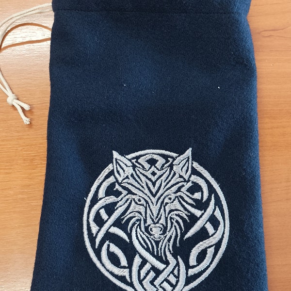 Celtic Wolf Face Embroidery Design, 4 Sizes - Etsy