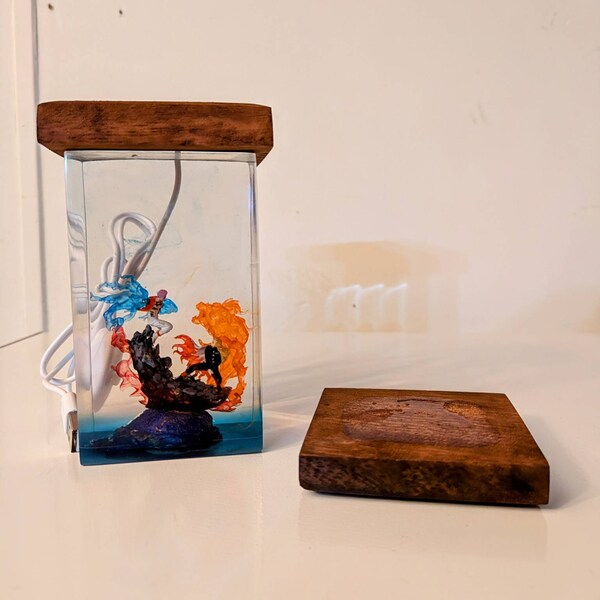 God.zill.a Monster Resin Lamp,diorama Resin Epoxy,custom Night Light ...