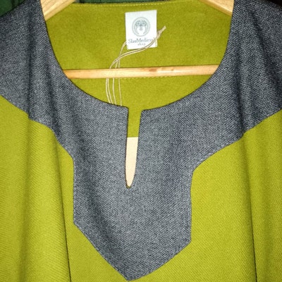 LADA Early Medieval-inspired Fantasy Costume With Wide Linen Dress ...