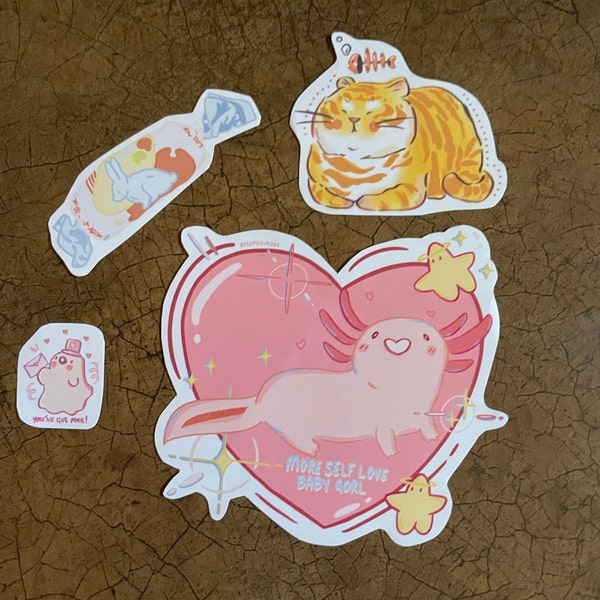 Cute Stickers Grab Bag, Kawaii Cute Mystery Sticker Grab Bag, Mystery ...