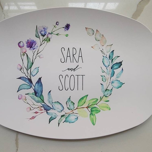 Custom Text Design Photo Logo Personalized Platter, Personalized Gift ...