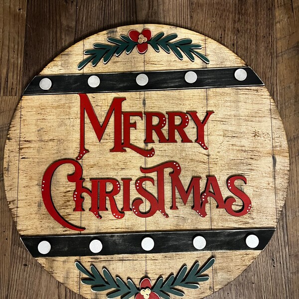 SVG/ LASER Cut/ Digital/merry Christmas Pallet Sign/christmas Sign ...