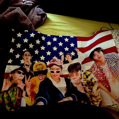 TWICE Mina Photoshoot Flag Banner, TWICE Mina Kpop American Flag ...