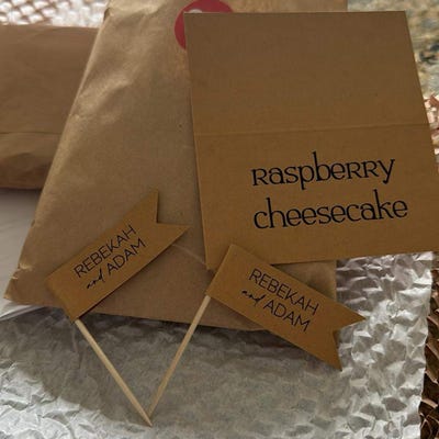 Custom Modern Flags Modern Minimalistic Personalized Cupcake Flags With ...