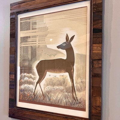 Bill Traylor Drawing, Man With Large Dog Art Print, American Folk Art ...