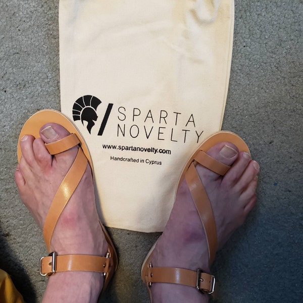 Roman Grecian Spartacus Mens Brown Sandals - Etsy