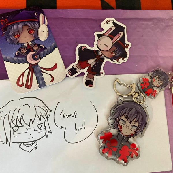 Needy Streamer Overload Kangel and Ame 3D Epoxy Keychains - Etsy