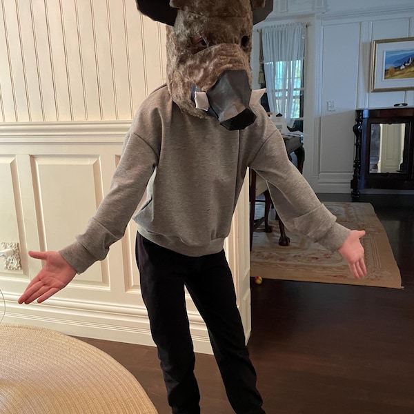 Make Fox Mask,diy Animal Head,3d Polygon Masks,instant Pdf Download ...