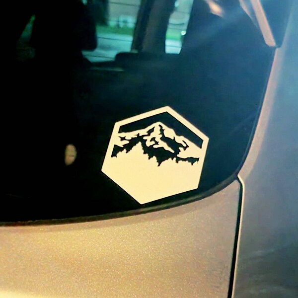 Mountain Decal, Car Decal, Laptop Sticker, Water Bottle Sticker, Mt ...