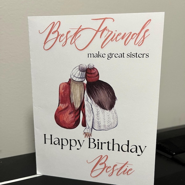 Printable Bestie Happy Birthday Card for Best Friend That's Like a ...