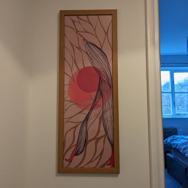 Abstract Figure Art, Minimalist Fashion Wall Art, Vertical Painting ...