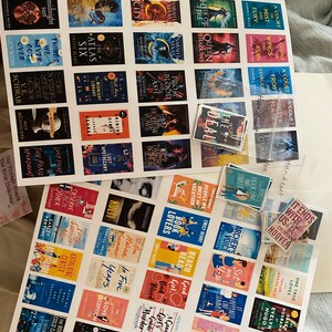 Waterproof 30 Custom Book Cover Stickers for Book Journals - Etsy