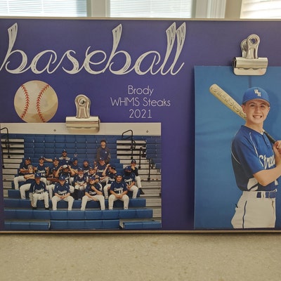 Baseball Photo Frame Team Picture Frame Baseball Gift - Etsy