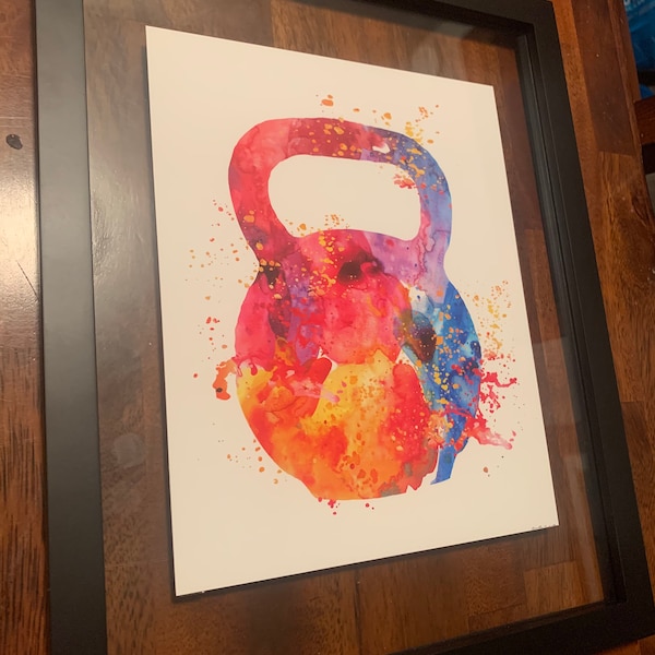 Fitness Kettlebell Painting - Etsy