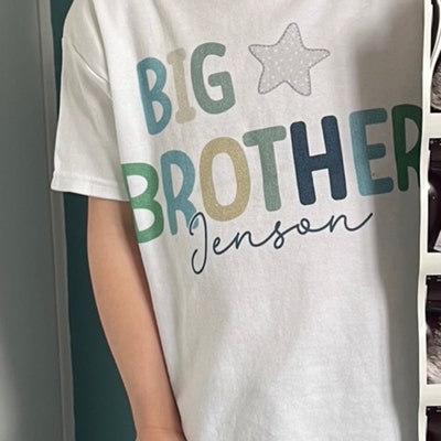 Promoted to Big Brother, Little Brother Personalised Cotton T-shirt ...