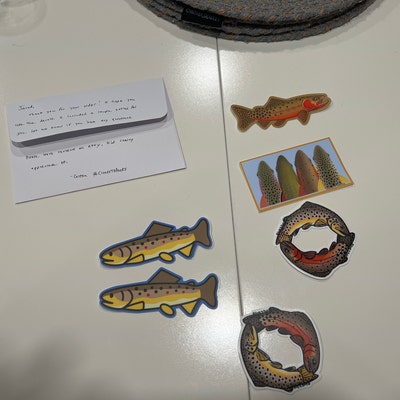 Brook Trout Pattern Flank Decal Sticker - Etsy