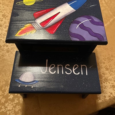 Step Stool Kids Step Stool Duck Personalized Children's - Etsy