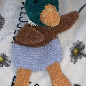 Crochet Duck Lovey Pattern, Crochet Snuggler, Crochet Lovey Pattern ...