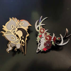 Datura Snake Black Edition enamel Pin | Etsy