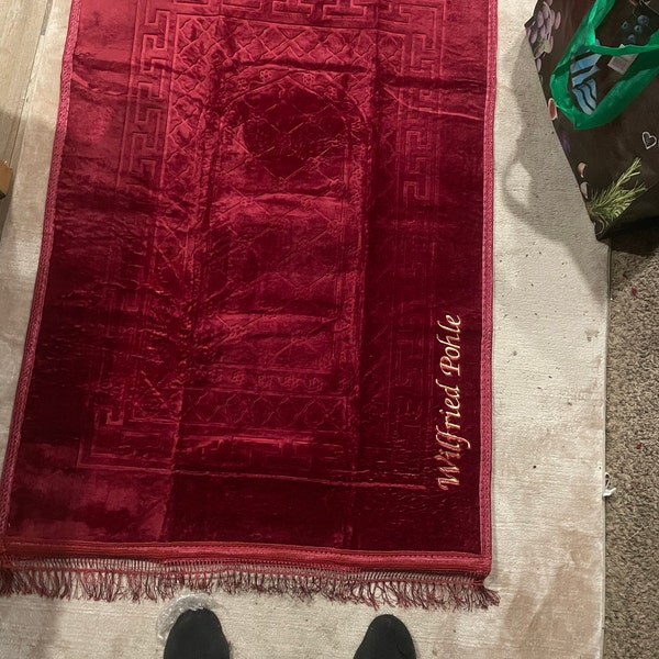 Custom 2 Prayer Mat Set With Heart, Couple Prayer Mat, Islamic Gift for ...