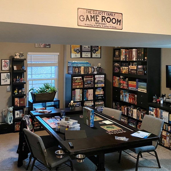Personalized Game Room Sign Rec Room Sign Card Room Pool Billiards Room ...