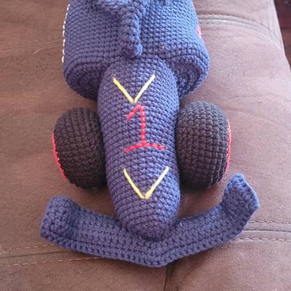 Formula 1 Race Car Amigurumi PDF CROCHET PATTERN F1 Racing Vehicle Toy ...