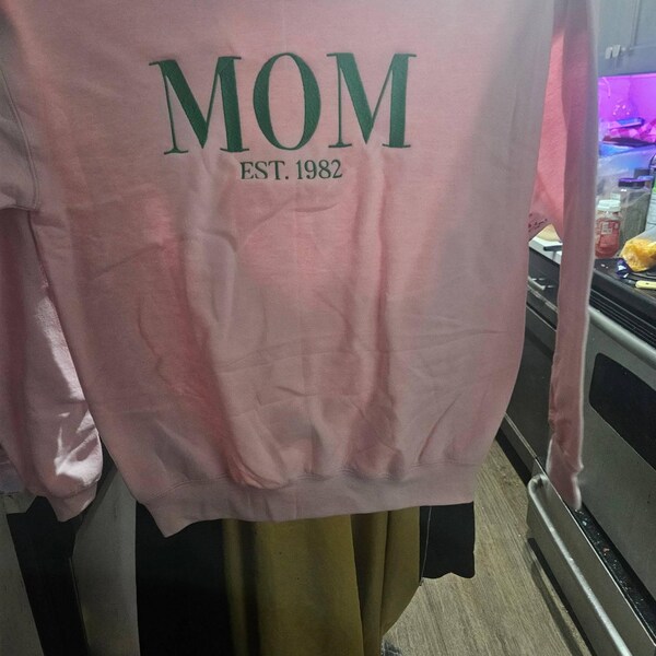 Custom Embroidered Auntie Sweatshirt, Personalized Embroidery Aunt ...