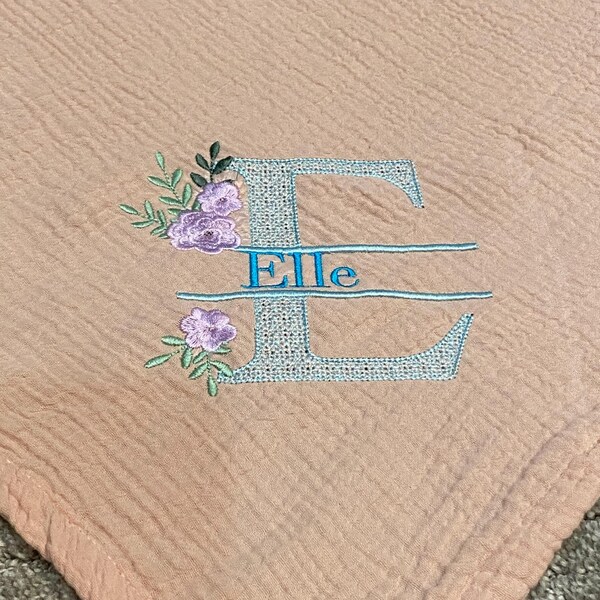 Letter S Split Flower Beautiful Monogram Machine Embroidery Design 4 ...