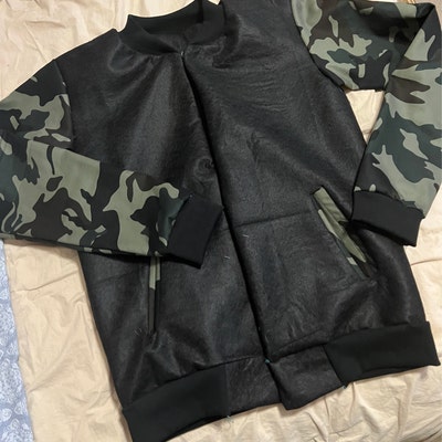 VARSITY JACKET PDF Pattern Download for Men Youtube Sewing Video / 5 ...