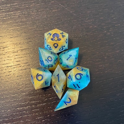 Fae Celebration Flowers, Flower Dice, Floral, Handmade Dice, Sharp Edge ...