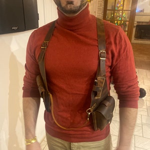 Custom Leather Shoulder, Leather Gun Holster, Underarm Holster for Colt ...