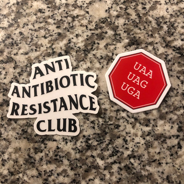 Stop Codon, Vinyl Science Sticker, Biology, Genetics, Geekery, Gift for ...