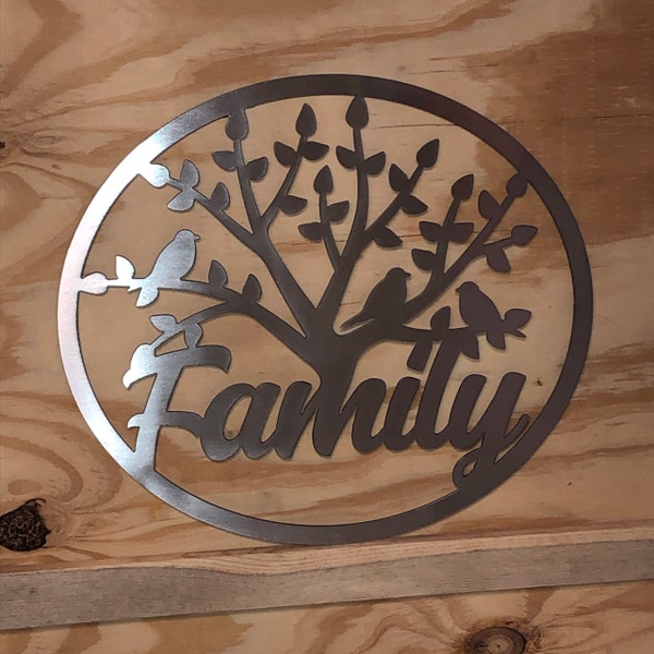 Family Tree Svg/dxf - Bad Dog Metalworks Digital Download - Laser CNC ...