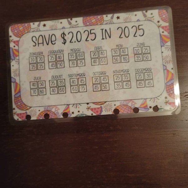 10,100 Savings Challenge Laminate Tracker A6 Binder Size Savings ...